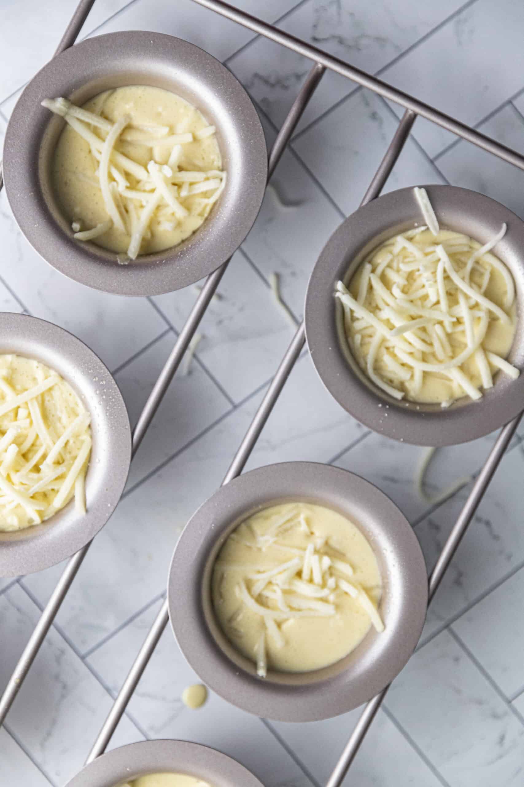 Gruyere Cheese Popover Recipe with Black Pepper - Seasoned and Salted