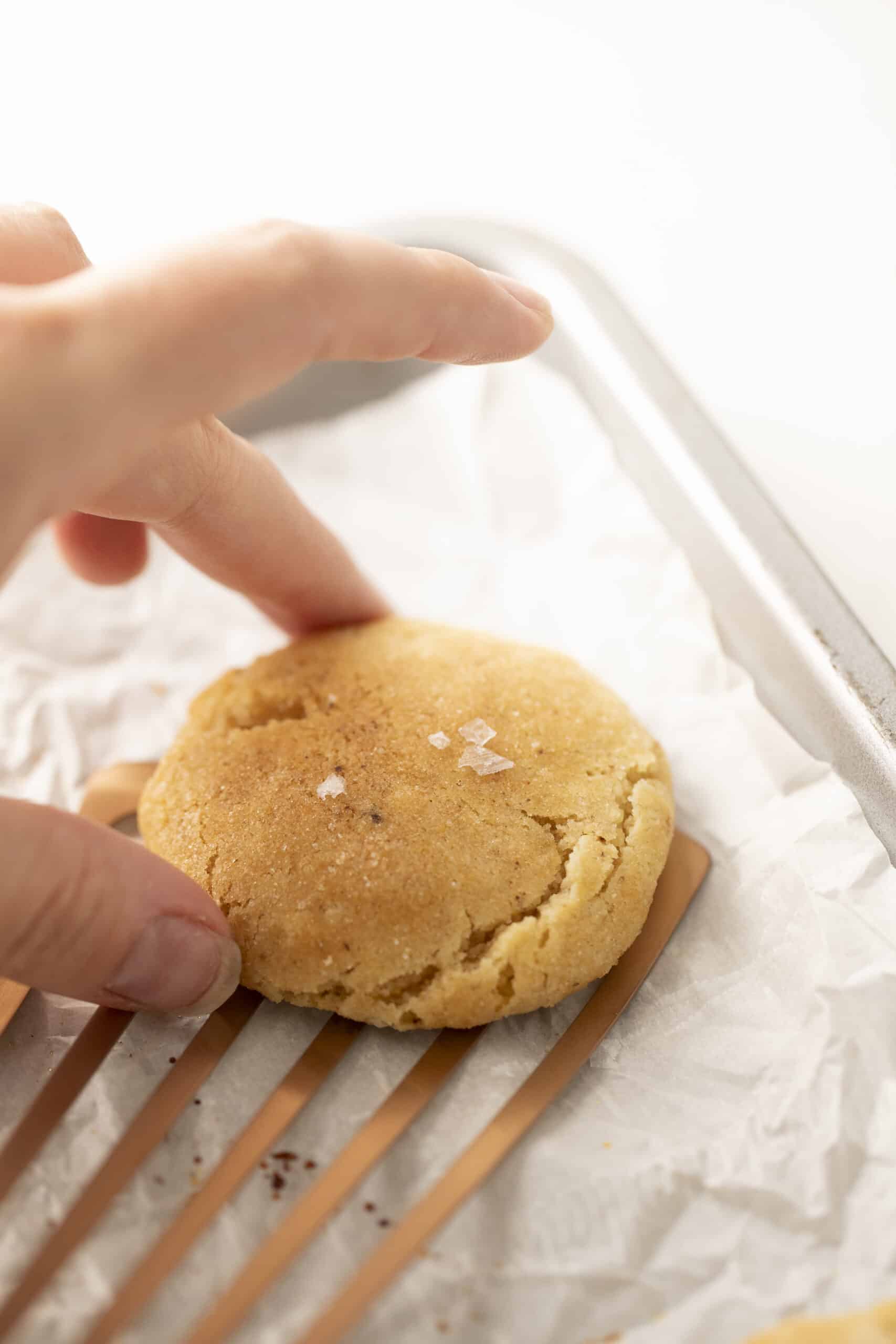 Chewy Brown Butter Sugar Cookies with Flaky Sea Salt - Seasoned and Salted