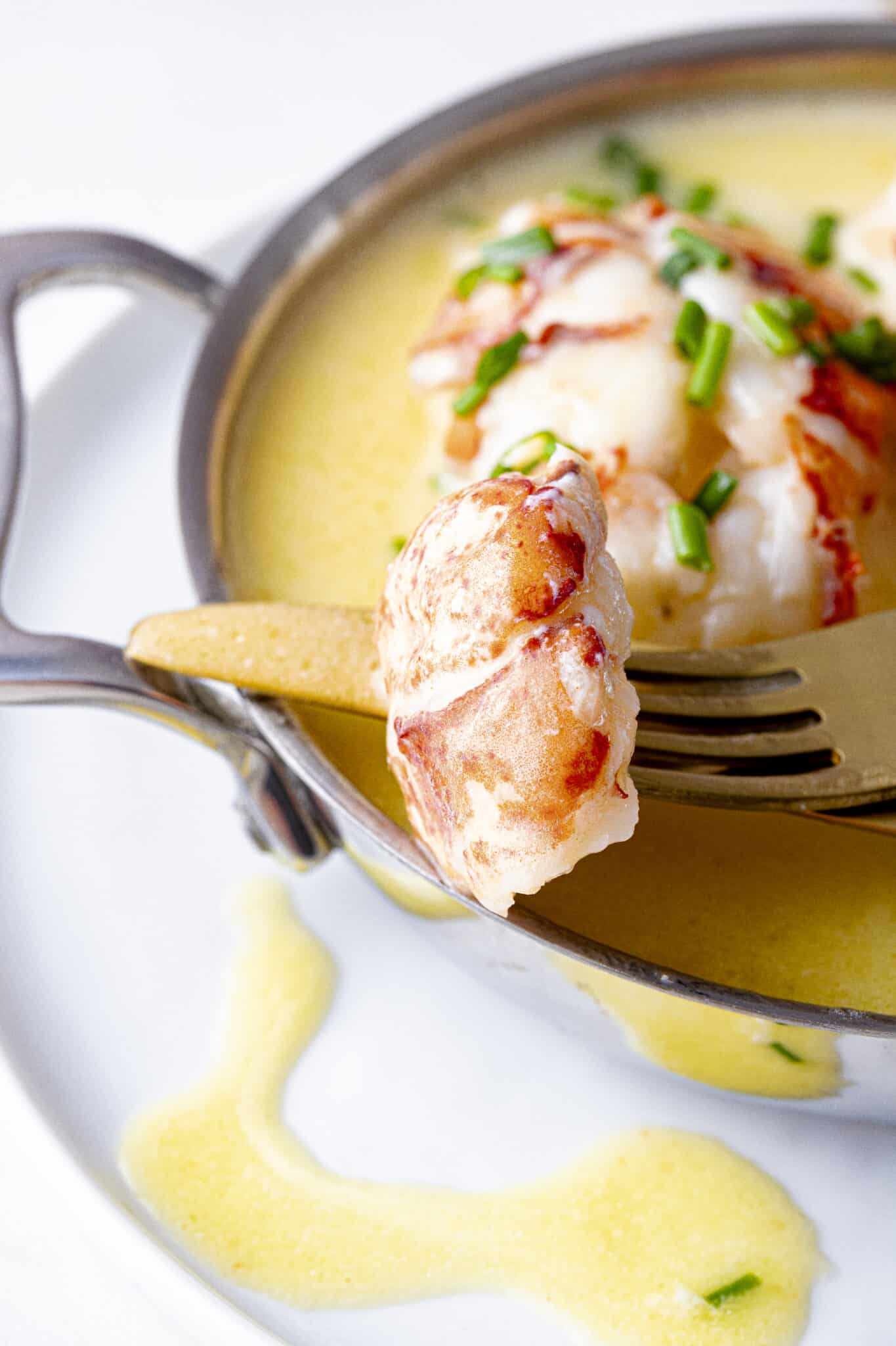 How to Make My Easy Butter Poached Lobster Tail Recipe - Seasoned and ...