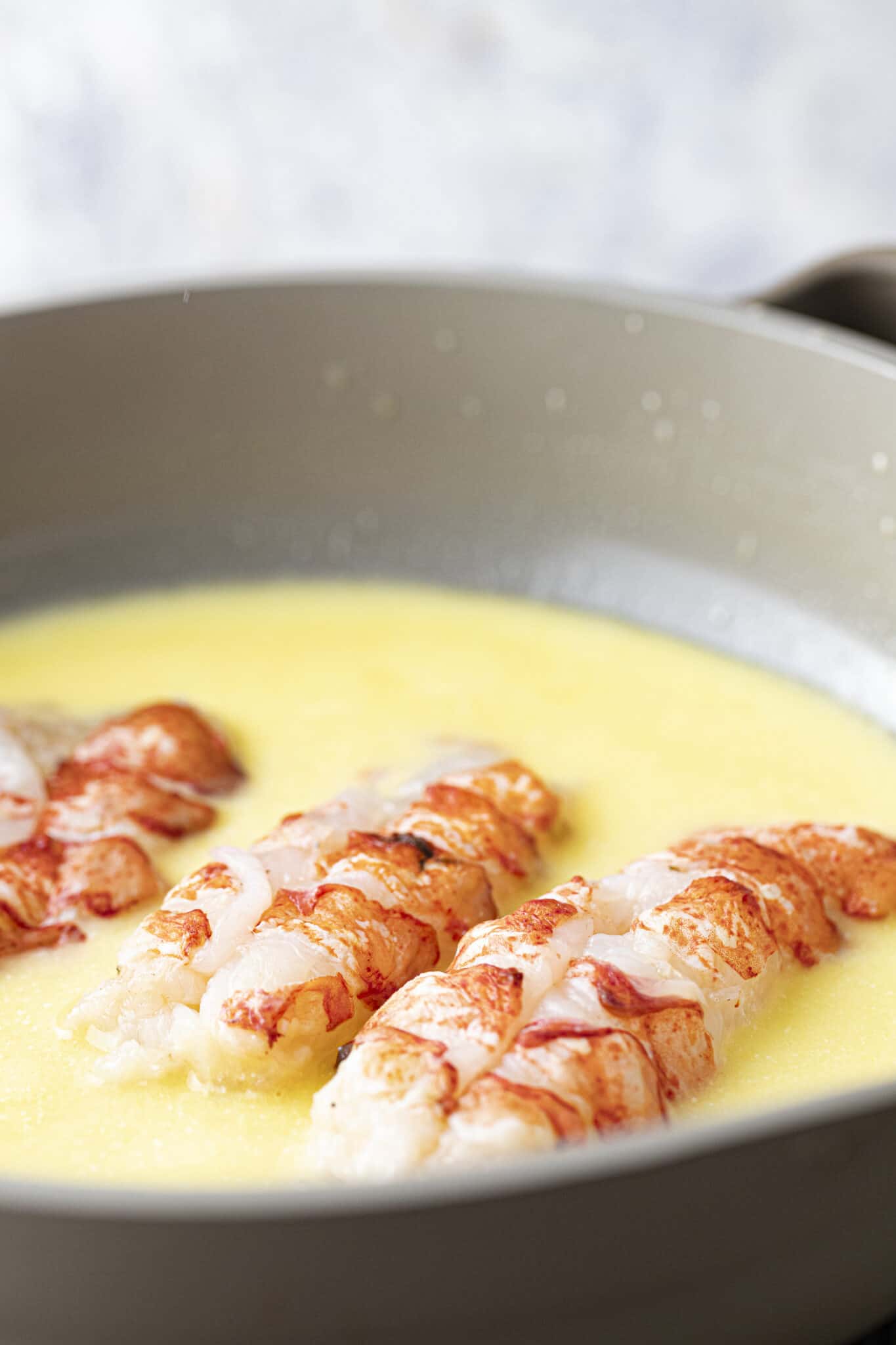 How to Make My Easy Butter Poached Lobster Tail Recipe - Seasoned and ...