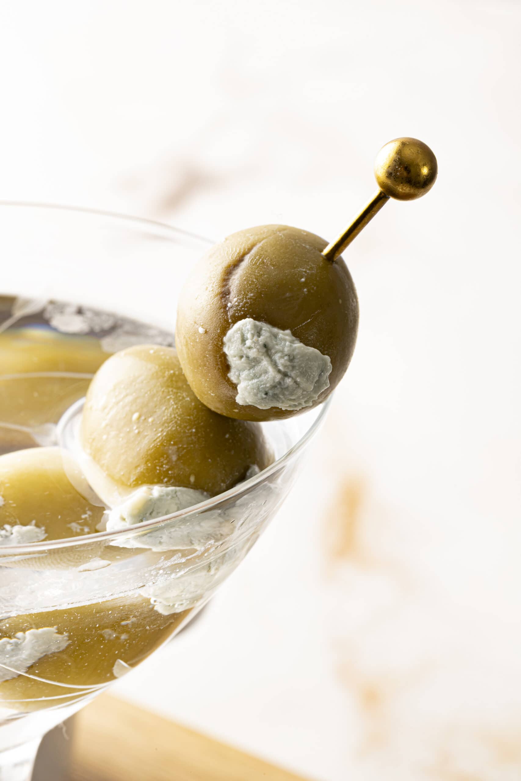 Blue Cheese-Stuffed Olives - Seasoned and Salted
