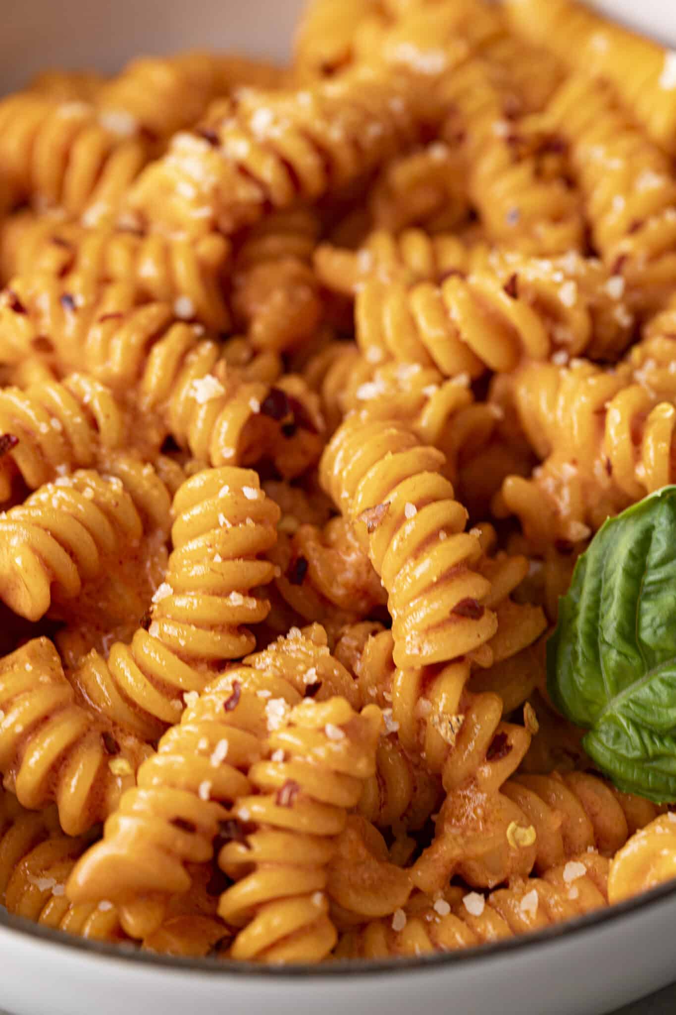 Easy Fusilli alla Vodka (Pasta with Sauce Recipe) - Seasoned and Salted