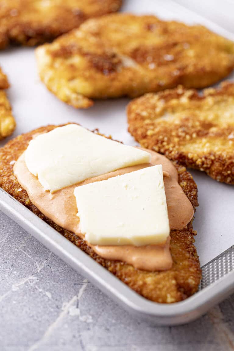 Crispy Chicken Parmesan with Vodka Sauce Recipe - Seasoned and Salted