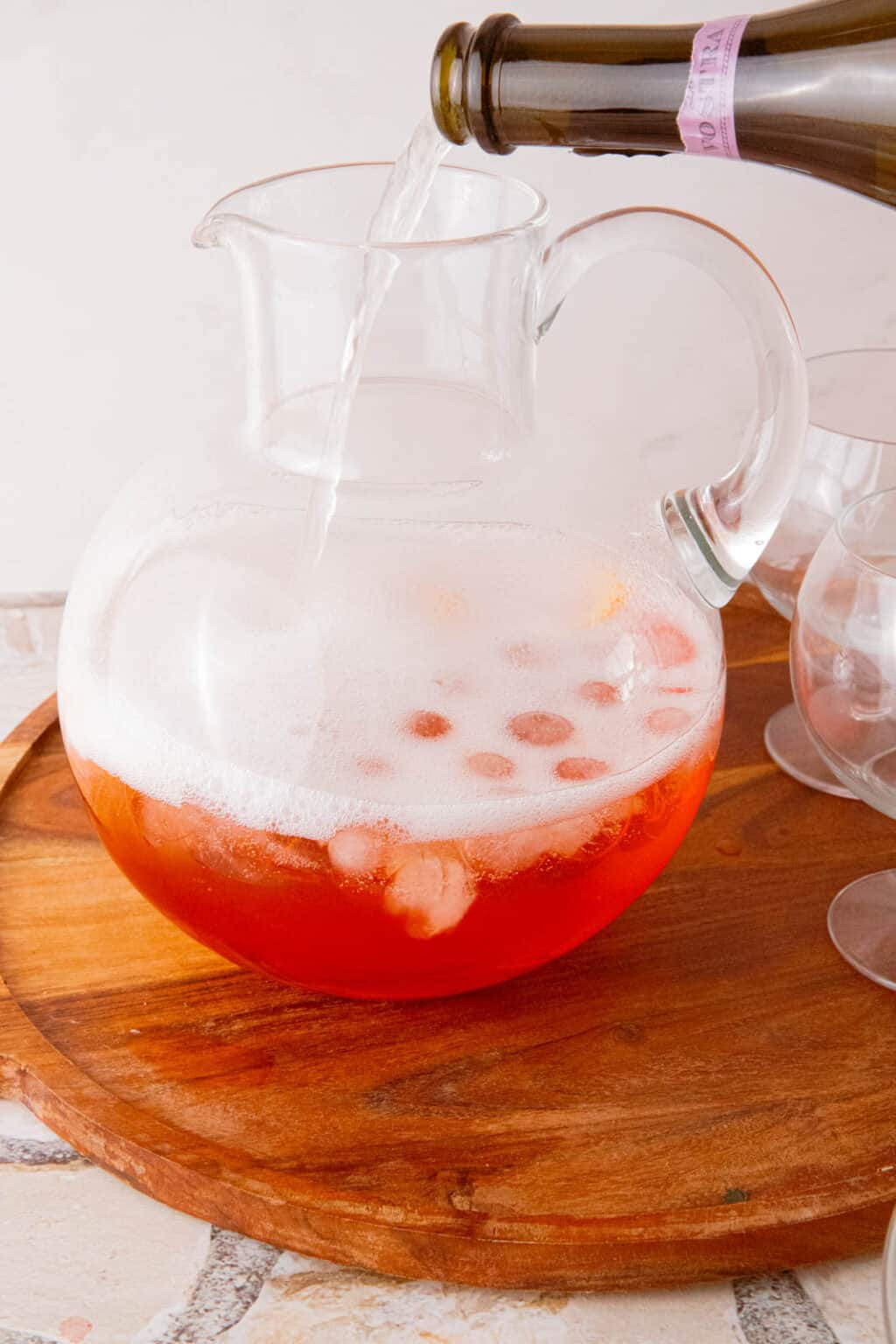 Italian Aperol Spritz Pitcher (Summer Batch Recipe) - Seasoned and Salted