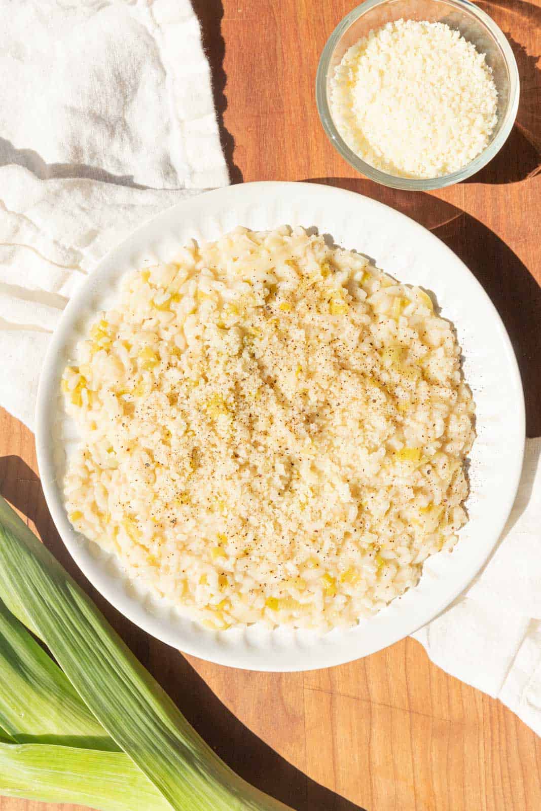 The Best Creamy Leek Risotto Recipe (With Parmesan) - Seasoned and Salted