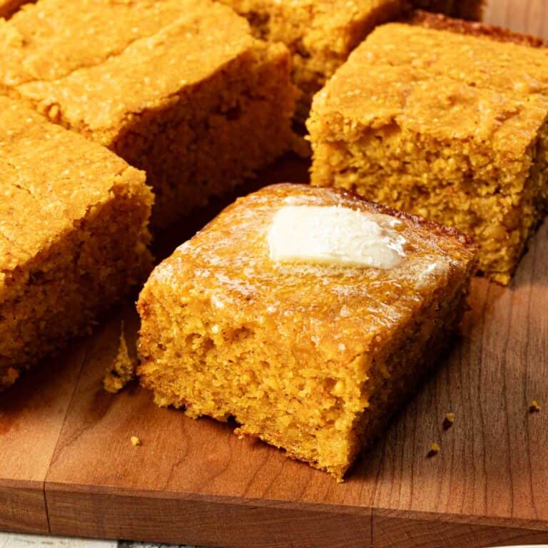 Sweet Potato Cornbread Recipe for Thanksgiving - Seasoned and Salted