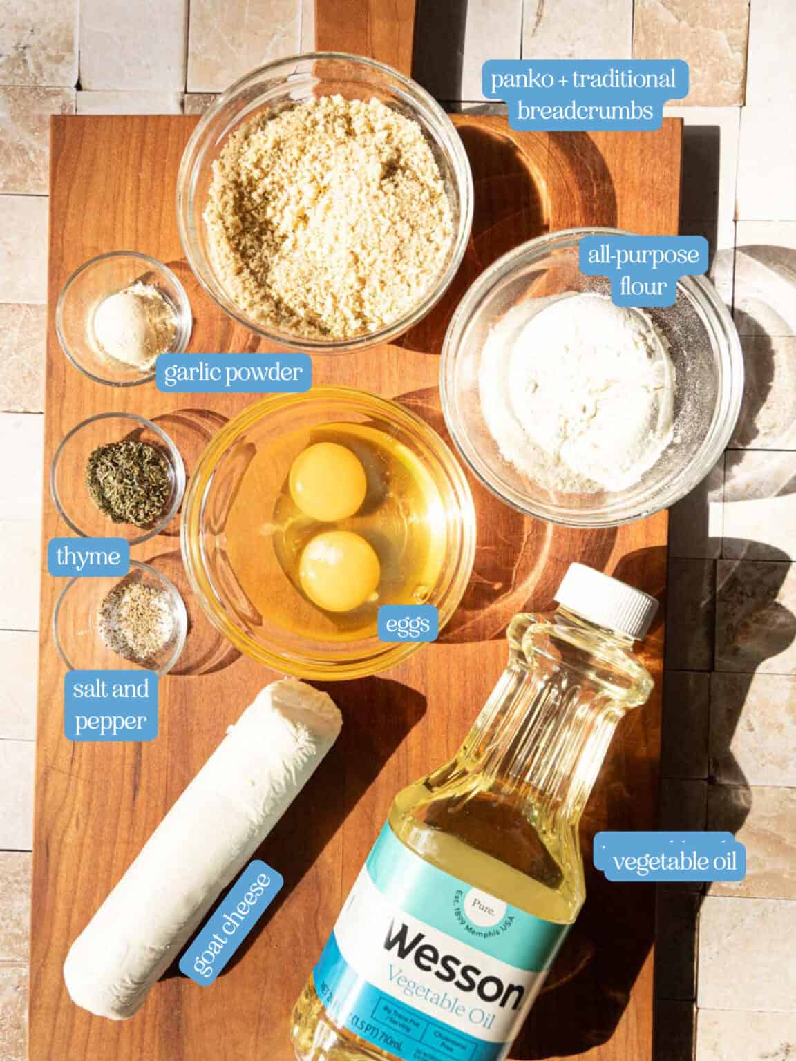 Crispy Fried Goat Cheese Balls with Honey Drizzle - Seasoned and Salted