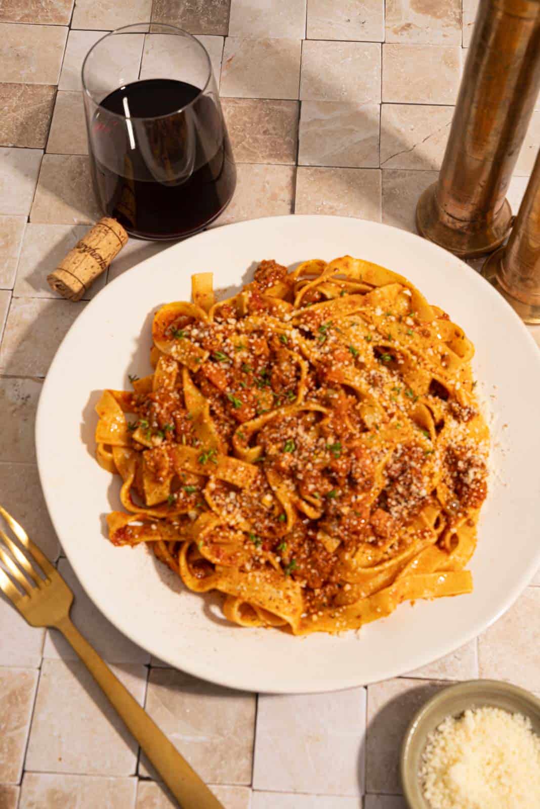 Tagliatelle al Ragu for a Cozy Dinner Night - Seasoned and Salted