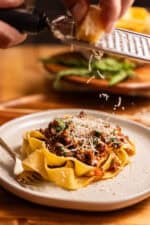 Braised Short Rib Ragu Recipe with Pappardelle Pasta - Seasoned and Salted