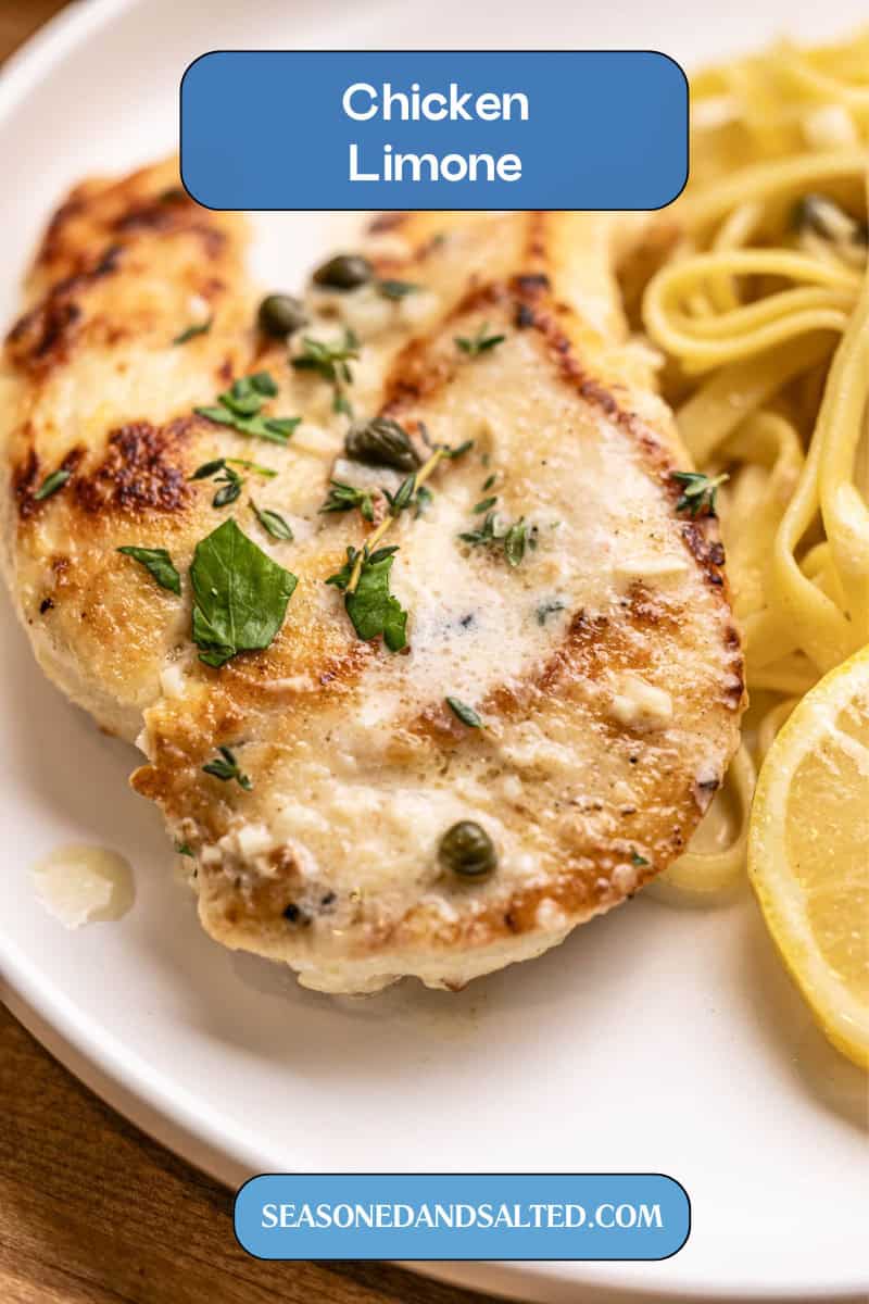 Easy Chicken Limone Recipe (One Pot Lemon Chicken) - Seasoned and Salted