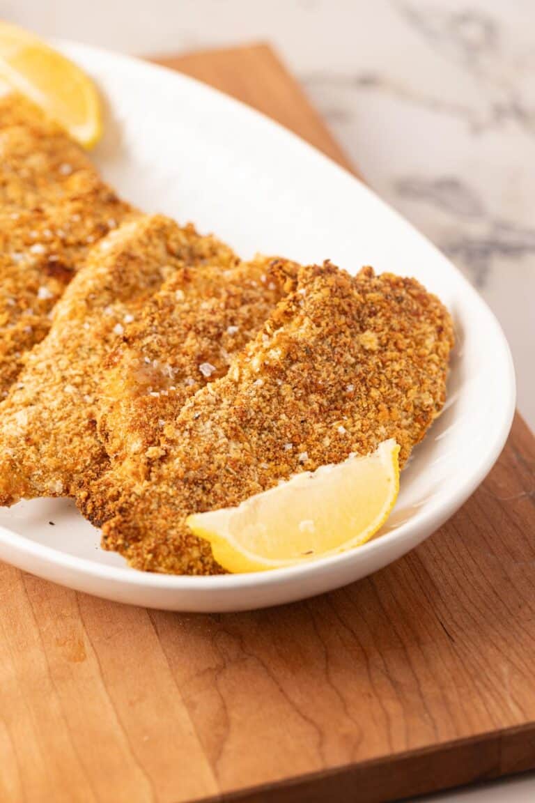 Easy Baked Chicken Cutlets (Crispy Oven Recipe) - Seasoned and Salted