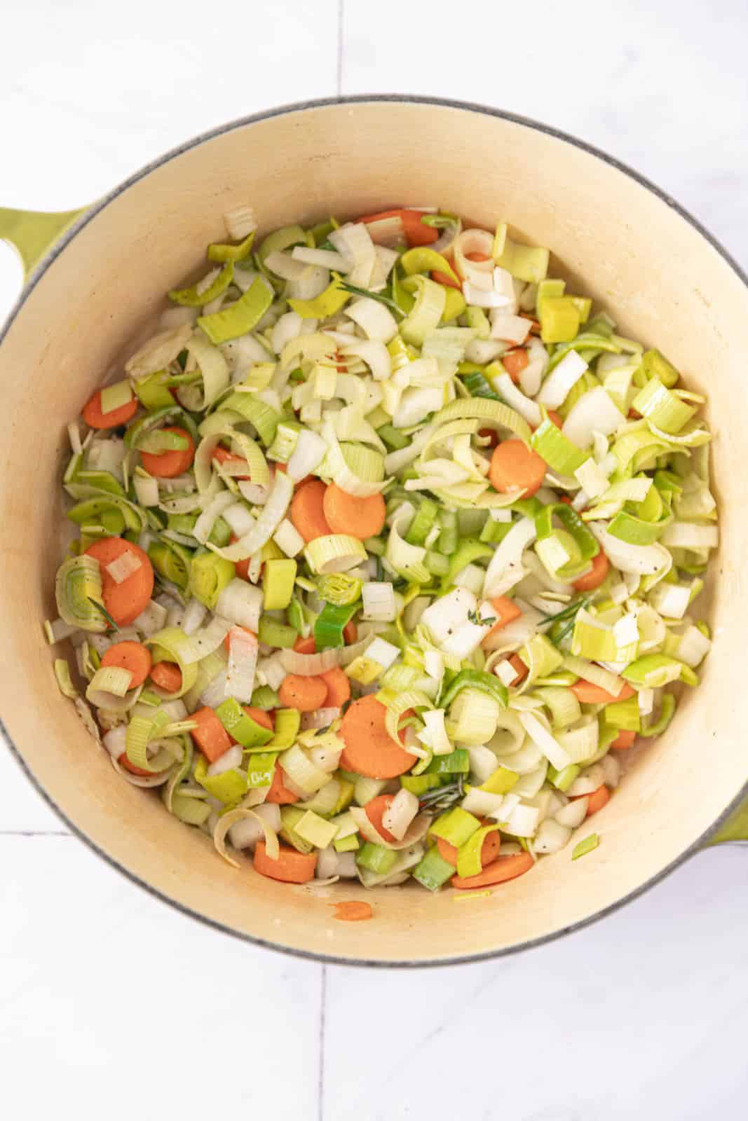 Easy Chicken Leek Soup with Rice and Lemon Recipe - Seasoned and Salted