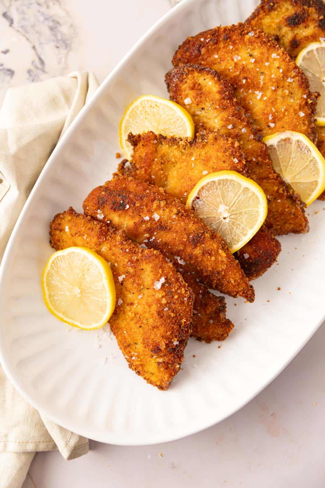 Crispy Lemon Chicken Cutlets Recipe (Lemon Panko Chicken) - Seasoned ...