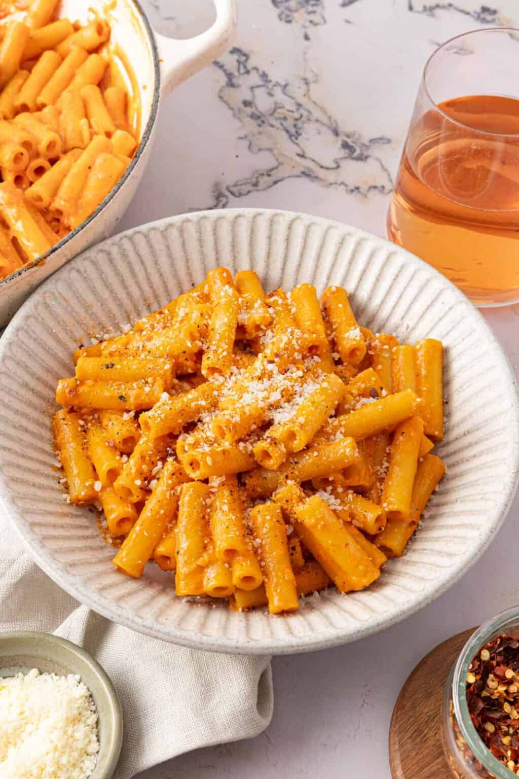 Creamy Rosé Pasta Recipe (Easy Pink Pasta Sauce) - Seasoned and Salted