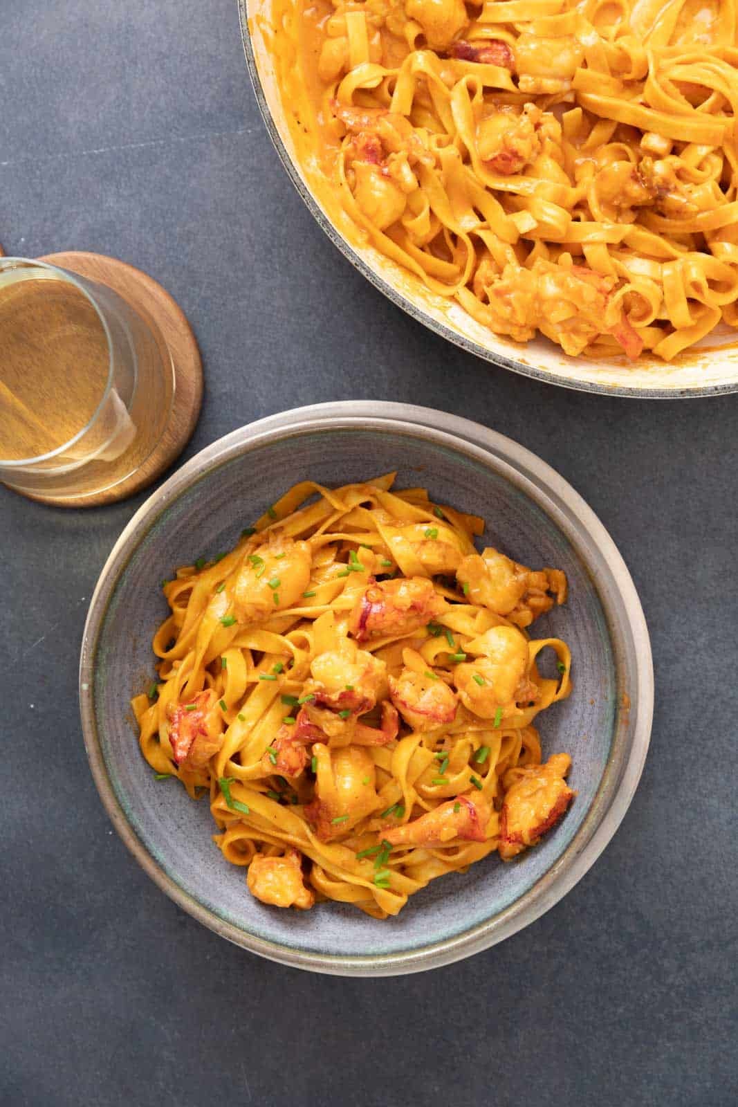 Creamy Lobster Bisque Pasta Recipe (Seafood Dish) - Seasoned and Salted