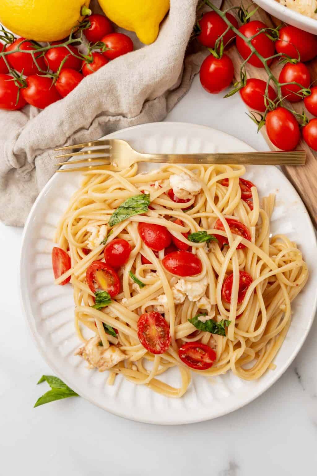 Pasta alla Checca Recipe (Easiest Roman Pasta Ever) - Seasoned and Salted