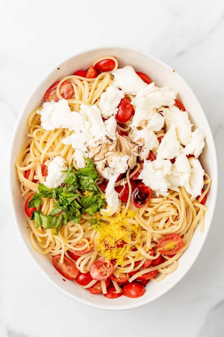 Pasta alla Checca Recipe (Easiest Roman Pasta Ever) - Seasoned and Salted