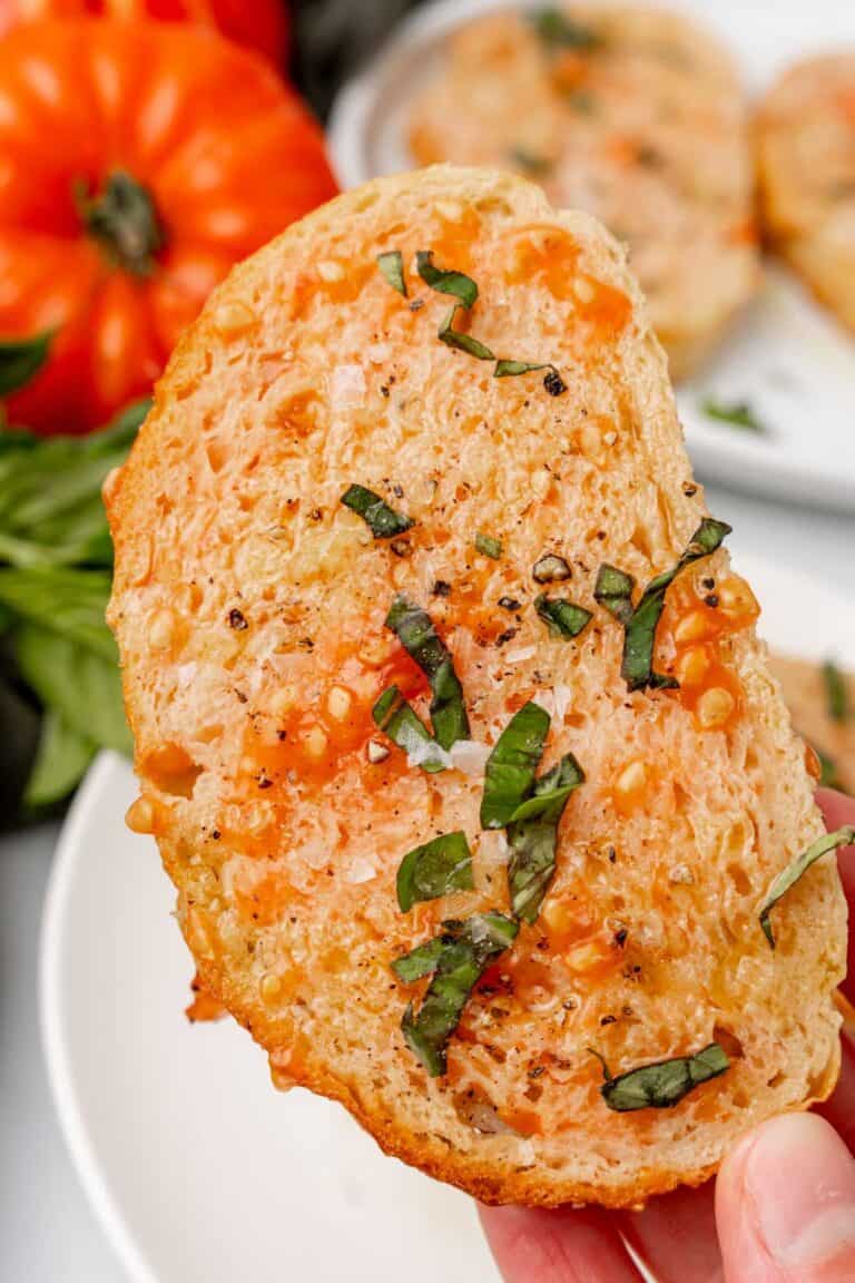 Easy Pane e Pomodoro – Italian Tomato Bread (10 Minutes) - Seasoned and ...