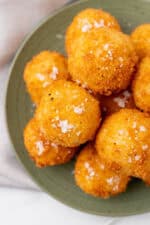 Cheesy Truffle Arancini Recipe (Italian Rice Balls) - Seasoned and Salted